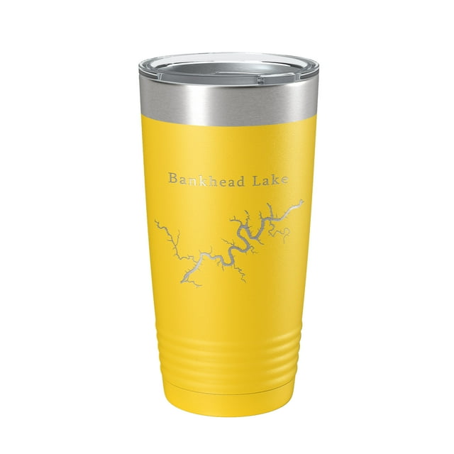 Bankhead Lake Map Tumbler Travel Mug Insulated Laser Engraved Coffee ...