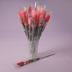 Artificial Assorted Red and Pink Long Stem Roses with Hearts ...