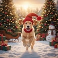 Breathable Winter Dog Hat Warm Acrylic Fibre Knitted Hat For Whippets ...
