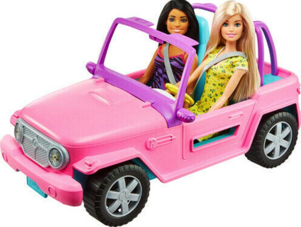 Mattel MTTGVK02 Barbie & Friend Vehicle Toy - 2 Piece - Walmart.com