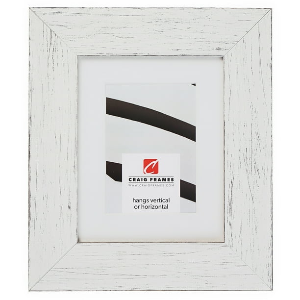 Craig Frames Jasper Wide, 24x24 inch Country Marshmallow White Picture ...