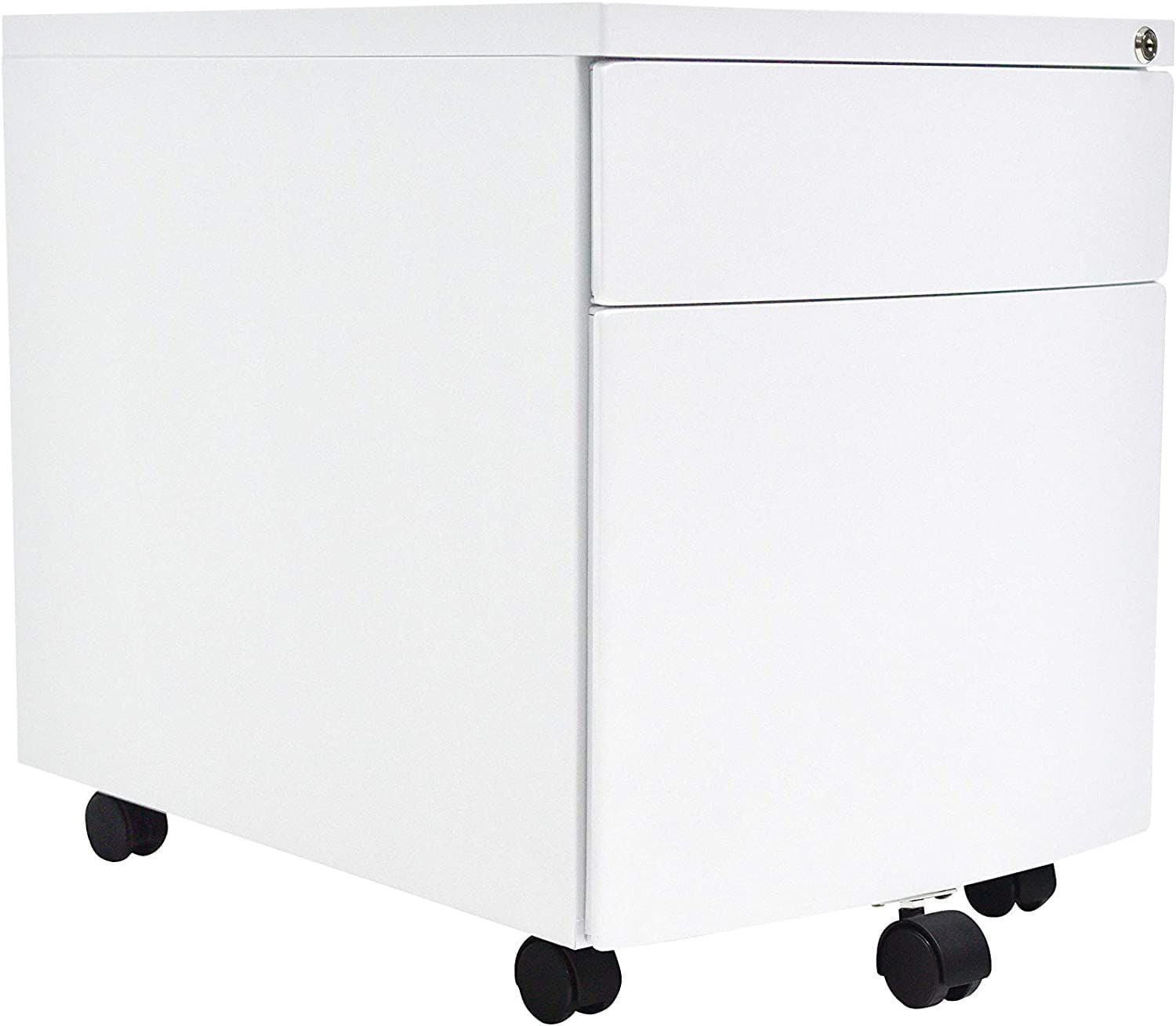 Eurotech Two Drawer Mobile Pedestal File Cabinet with Lock - Walmart.com