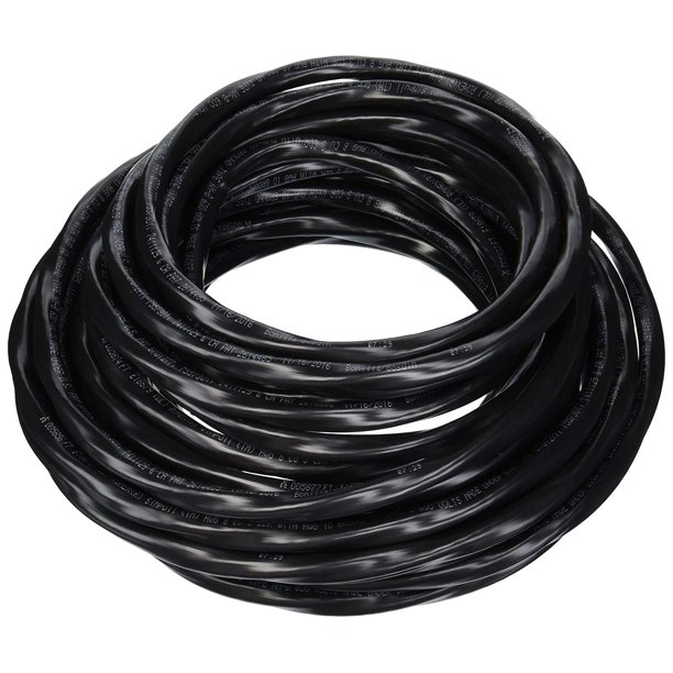 Romex 63949232 8/3 50' Black Stranded CU SIMpull NM-B Wire - Walmart ...
