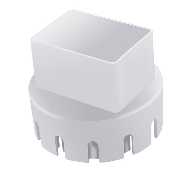 Square To Round Drain Adapter