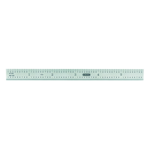 General Tools 616 Flexible Industrial Straight Edge Ruler, Stainless ...