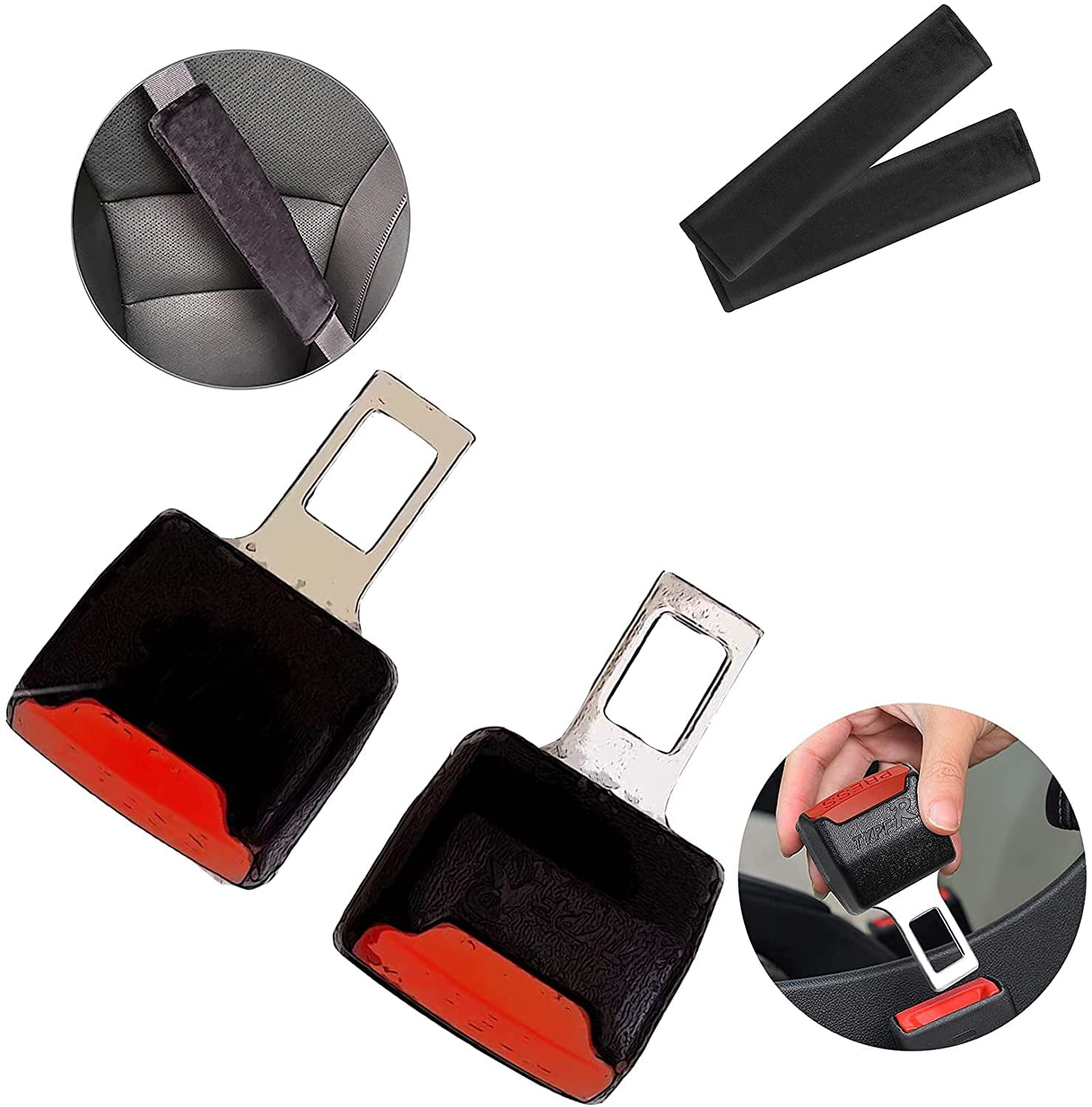 Universal Car Safety Seat Belt Extend Extension Auto Seatbelt Buckle ...