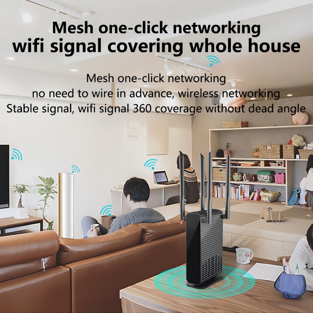 Buy Wiflyer AX1800 Wifi 6 Dual-Band Mesh WiFi Wireless Router USB 3.0 ...