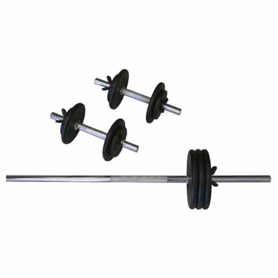Amber Sports 110-Pound Standard Weight Set - Walmart.com - Walmart.com
