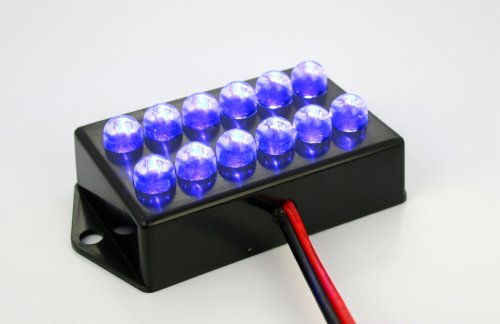 Cabin Light 12 Bright Blue Color LEDs - Waterproof housing, 12 Volt ...
