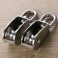 4pcs M25 Pulley Heavy Duty Stainless Steel Single Wheel Swivel Lifting ...