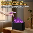 7-Color Flame Aroma Diffuser - USB Ultrasonic Cool Mist Humidifier with ...