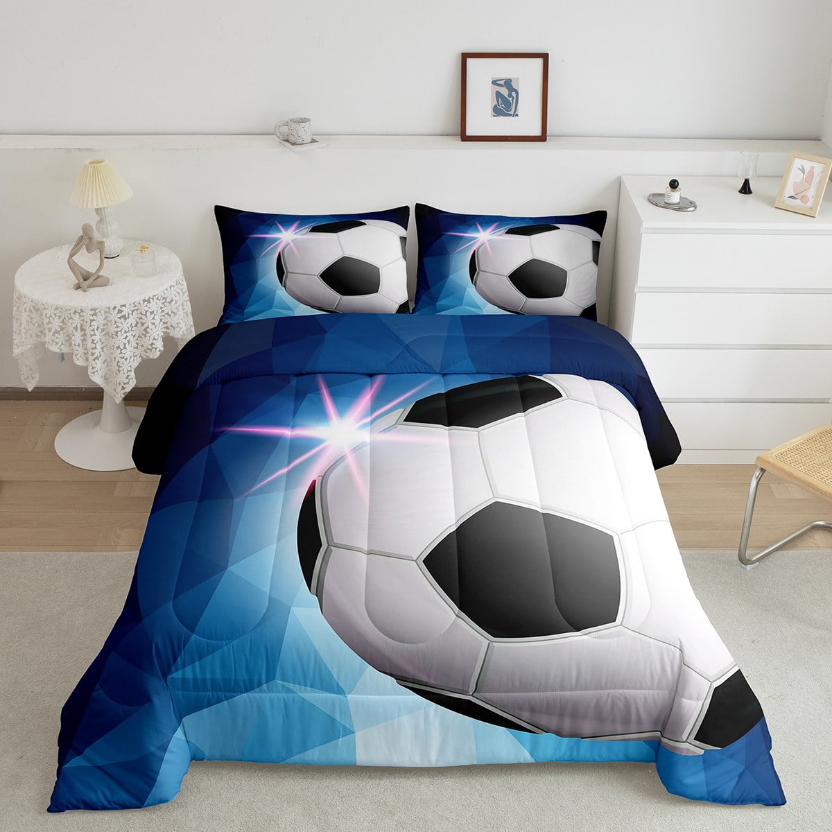Click here for Yst 3d Football Comforter Set Full soccer Bedding... prices