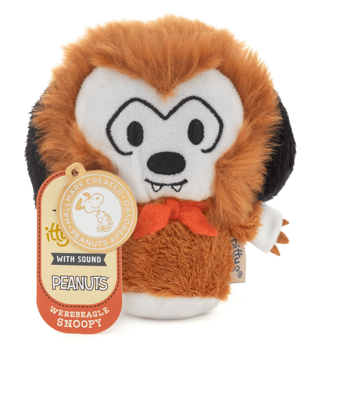 Hallmark Halloween Itty Bittys Peanuts Snoopy Werebeagle with Sound New ...