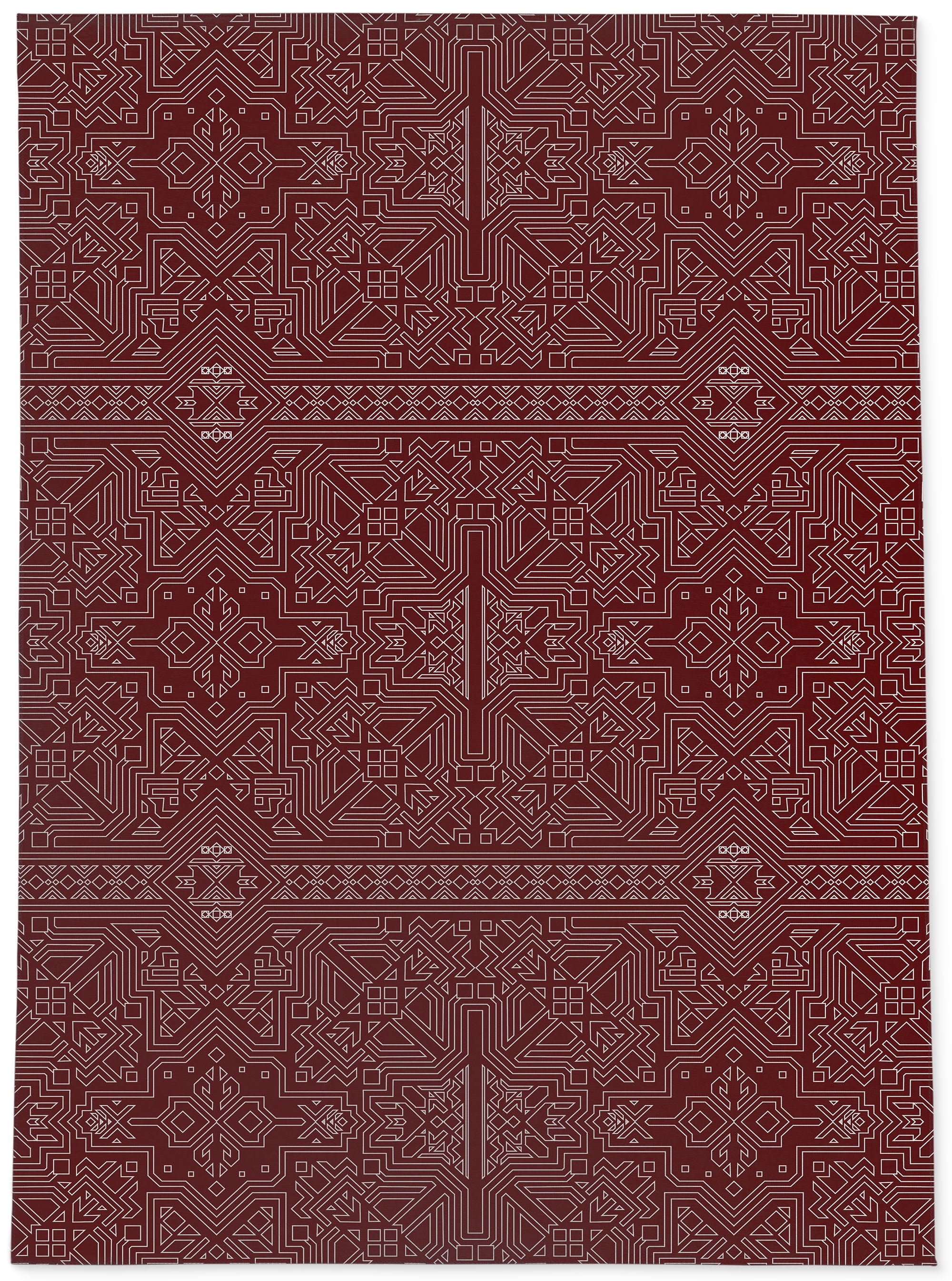 SULTANATE BURGUNDY Outdoor Rug By Kavka Designs - Walmart.com