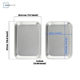 Mainstays 2 Piece Aluminum Small Baking Sheet Set 7x10 inch Recycled ...