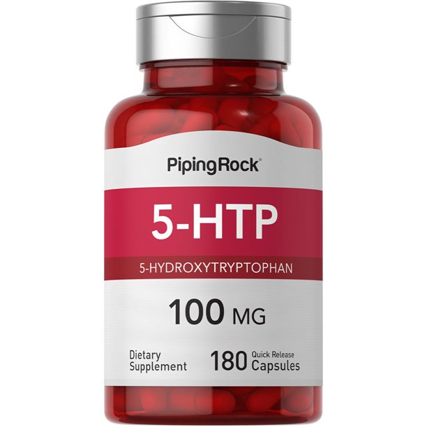 5-HTP 100mg Supplement | 180 Quick Time Release Capsule | by Piping ...