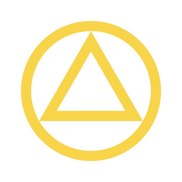 AA Alcoholics Anonymous Symbol Sticker Decal Die Cut - Self Adhesive ...