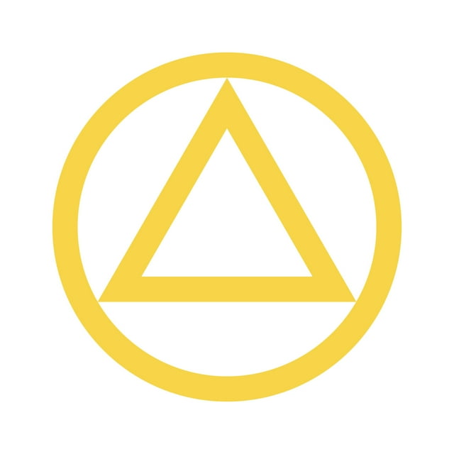 AA Alcoholics Anonymous Symbol Sticker Decal Die Cut - Self Adhesive ...