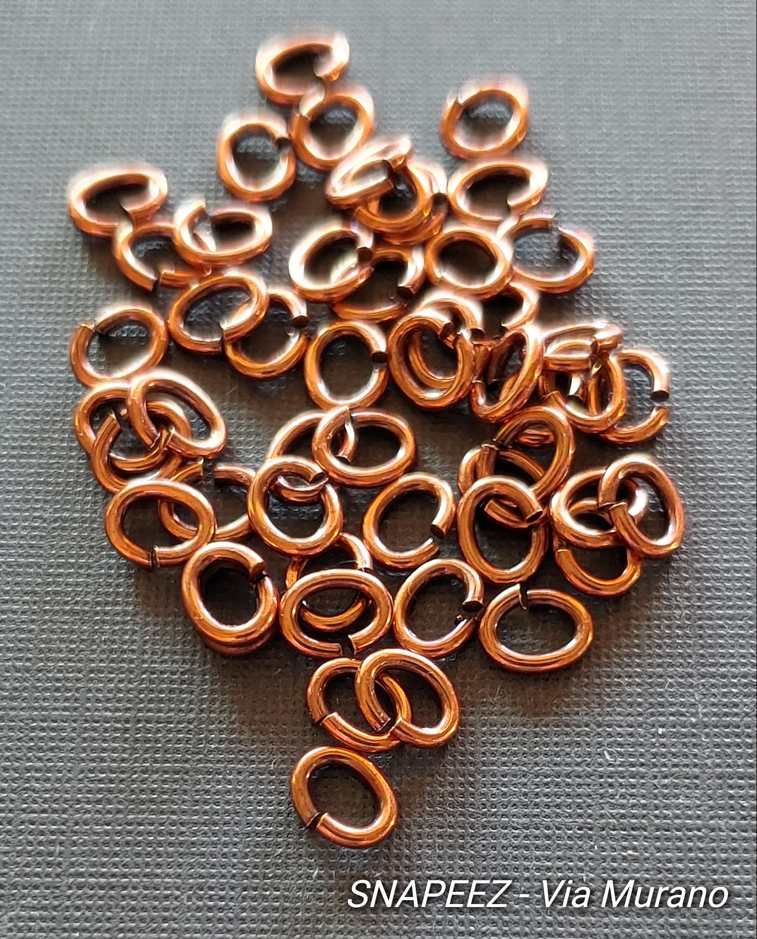 SNAPEEZ II ULTRAPLATE - The Oval Jump Ring Hard Open Jump 6x4mm Bella ...