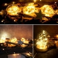 Fairy Lights Battery Operated, 12 Pack Warm White Copper Wire String ...