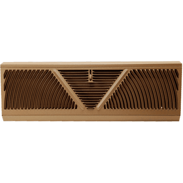 18" Extended Height Brown Baseboard Register - Walmart.com