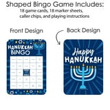 Big Dot of Happiness Hanukkah Menorah Bingo Game - 18 Double-Sided ...