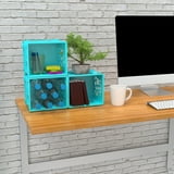 Storex Mini Crate, Teal, 12-Pack - Walmart.com