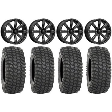 MSA Flash 18" Wheels Chrome 40" MotoCrusher Tires Can-Am Commander ...