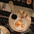 Wooden Round Shape Serving Tray Display Platter - Walmart.com
