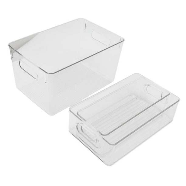 Transparent Storage Display,3Pcs Storage Box Multifunctional Room ...
