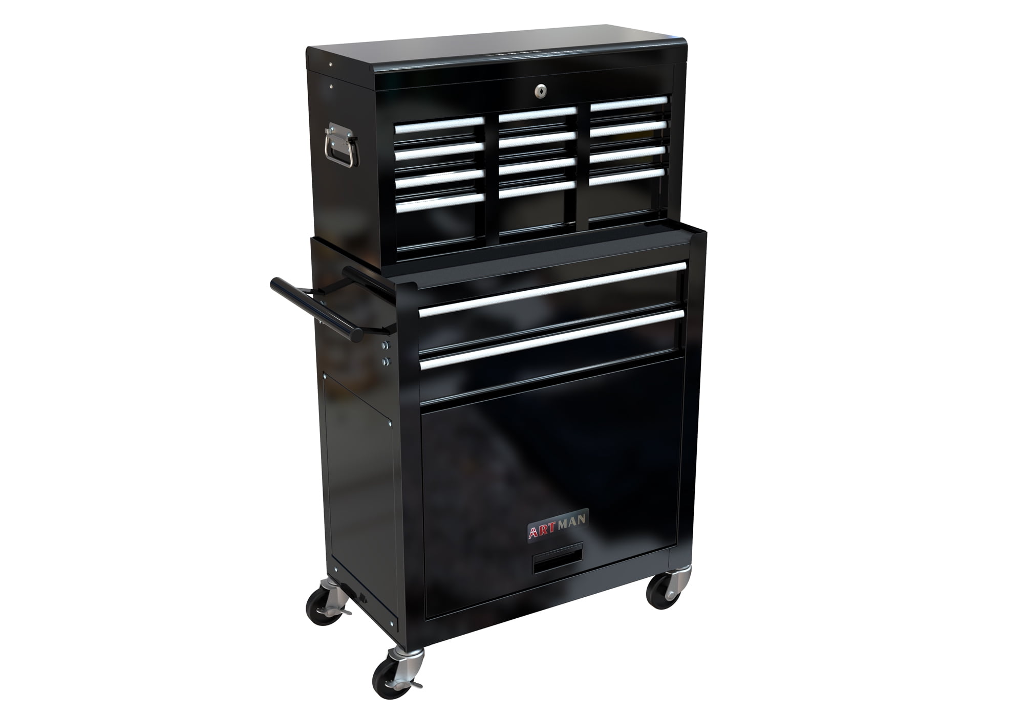 Rolling Tool Cabinet with Drawers, Lockable Tool Boxes Rolling Tool ...
