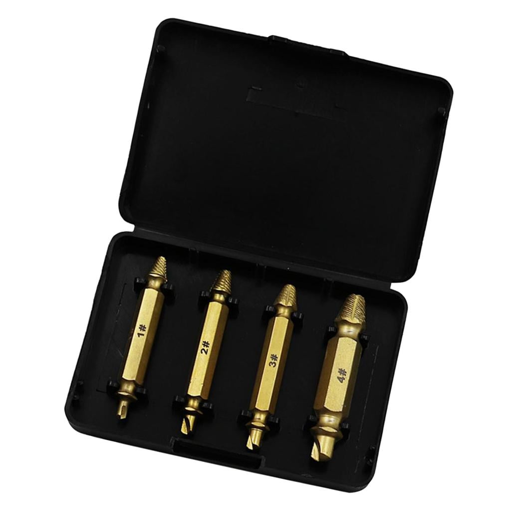 Set Of 4 HSS Screw Remover, Damaged Screwdriver Set, Screw Remover Set ...