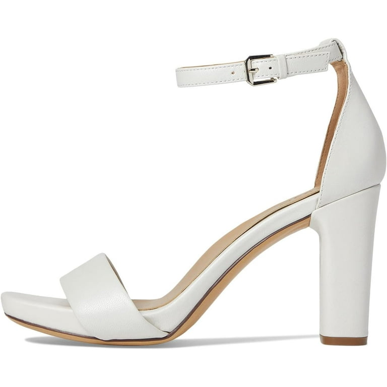Naturalizer Women's Joy Heeled Sandals White Leather 6M - Walmart.com