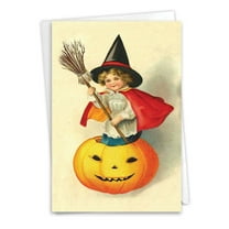NobleWorks Funny Halloween Greeting Card with 5 x 7 Inch Envelope (1 ...