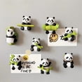 8PCS 3D Panda Magnet Set, Cartoon Animal Refrigerator Stickers, Tourist ...
