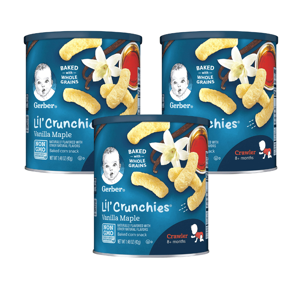 Gerber Graduates Lil Crunchies, Vanilla Maple - 1.48 OZ, 3 Count ...