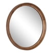 Kate and Laurel Hatherleigh Modern Farmhouse Round Wooden Wall Mirror ...