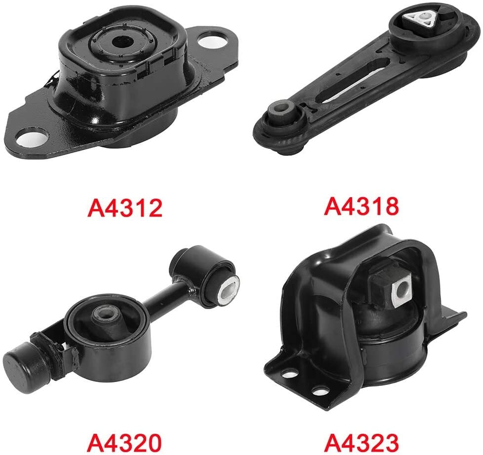 ECCPP Engine Motor and Trans Mounts A4318 A4312 A4320 A4323 Set of 4 ...
