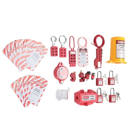 Circuit Breaker Locks Set, Lockout Tagout Kit Safety Padlocks Emergency ...