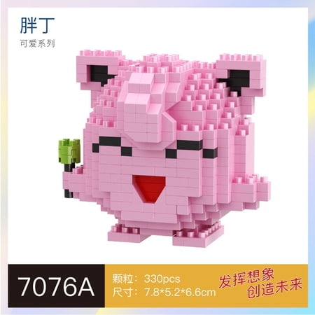 Pokemon Blocks Lapras Oddish Beedrill Jiggypuff Action Figure Micro ...