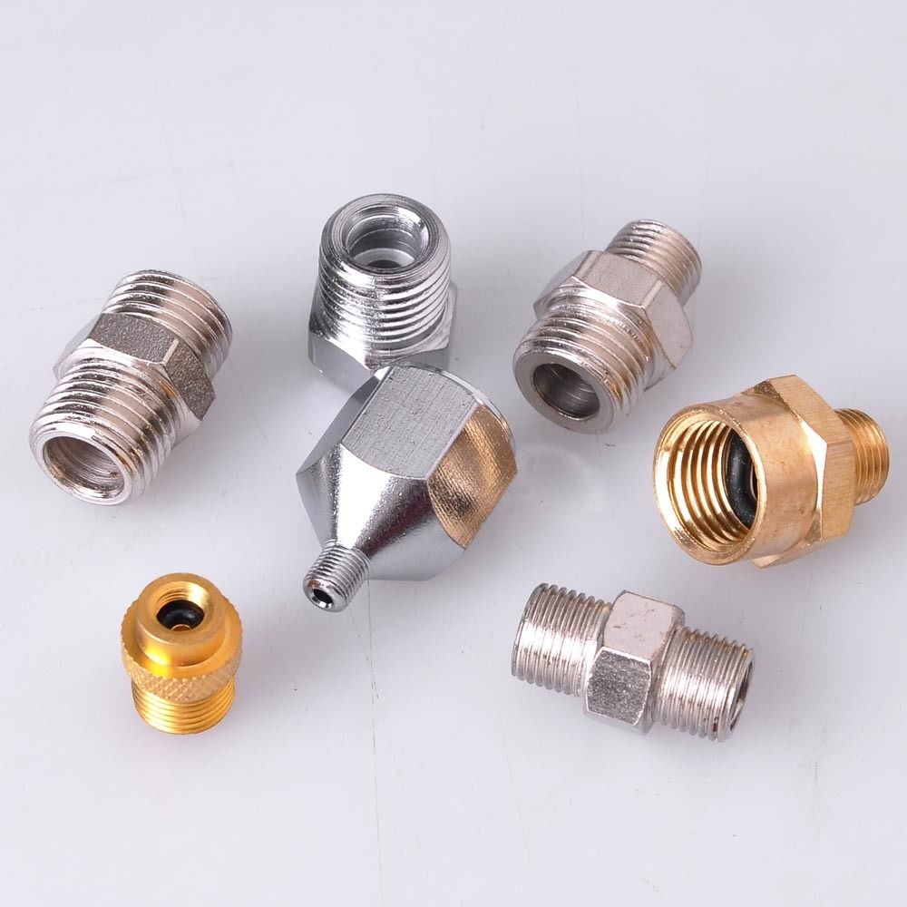 7x Adaptor Kit Connector Set For Compressor Airbrush Air Hose Fitting