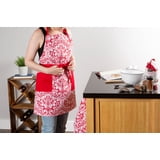 DII Damask Kitchen Apron, 29"x37.5", 100% Cotton, Multiple Colors ...