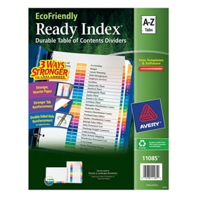 Office Depot Table Of Contents Customizable Index With Preprinted Tabs ...