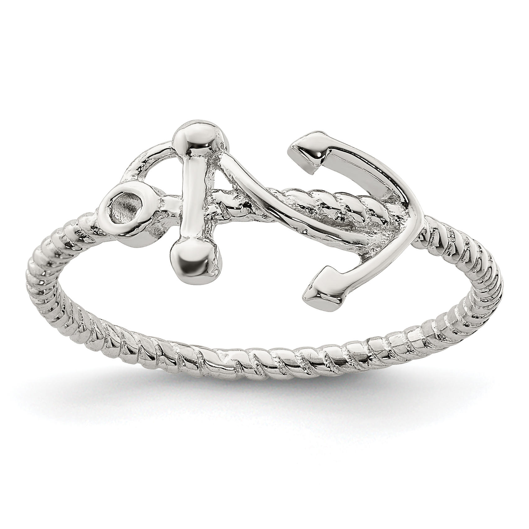 925 Sterling Silver Nautical Anchor Ship Wheel Mariners Band Ring Size ...