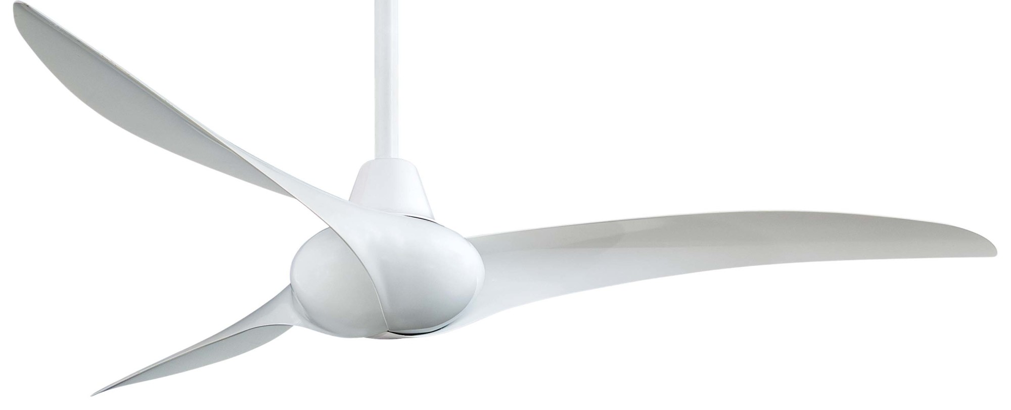 Minkaaire Wave Wave 52" 3 Blade Indoor Ceiling Fan - White - Walmart.com
