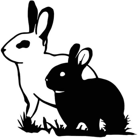 Cars Stickers,15.6cm x 15.6cm Animal Rabbit Bunny Car Sticker Decal ...
