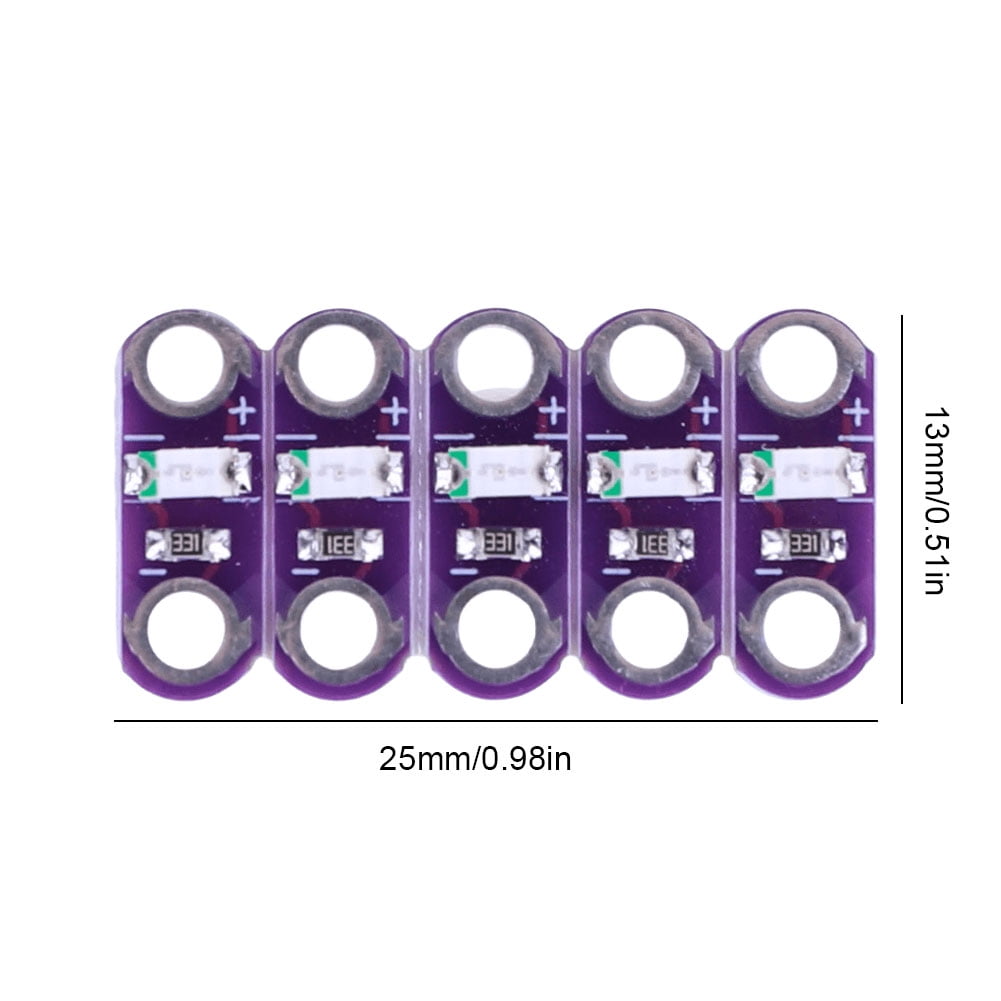 Módulo de luz LED Lilypad Color para Arduino Verde 5 piezas | Walmart ...