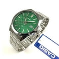 Casio Standard Analog Stainless Steel Green Dial Quartz MTP-VD03D-3A1 ...