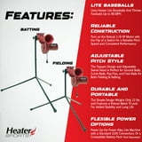 Heater Sports Power Alley Lite BB Machine - Electric Baseball Pitching ...