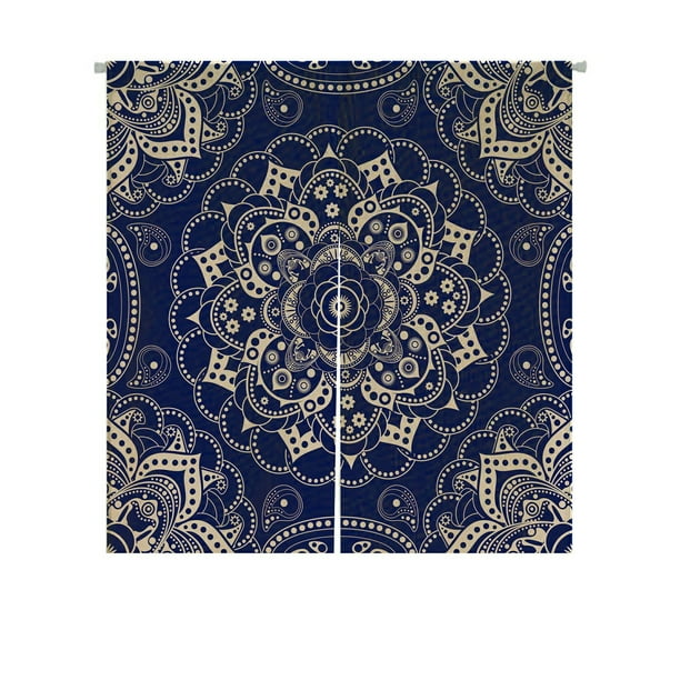 HATIART Blue Pattern Japanese Noren Curtain Doorway Door Window ...